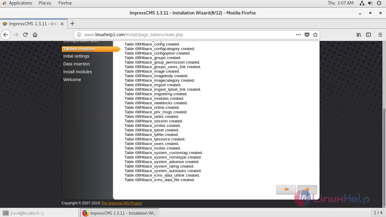 How To Install Impress Cms 1 13 11 On Centos 7 6 Linuxhelp Tutorials